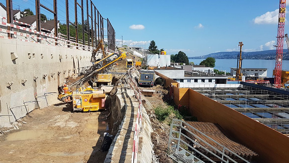 Water Retaining Wall Construction